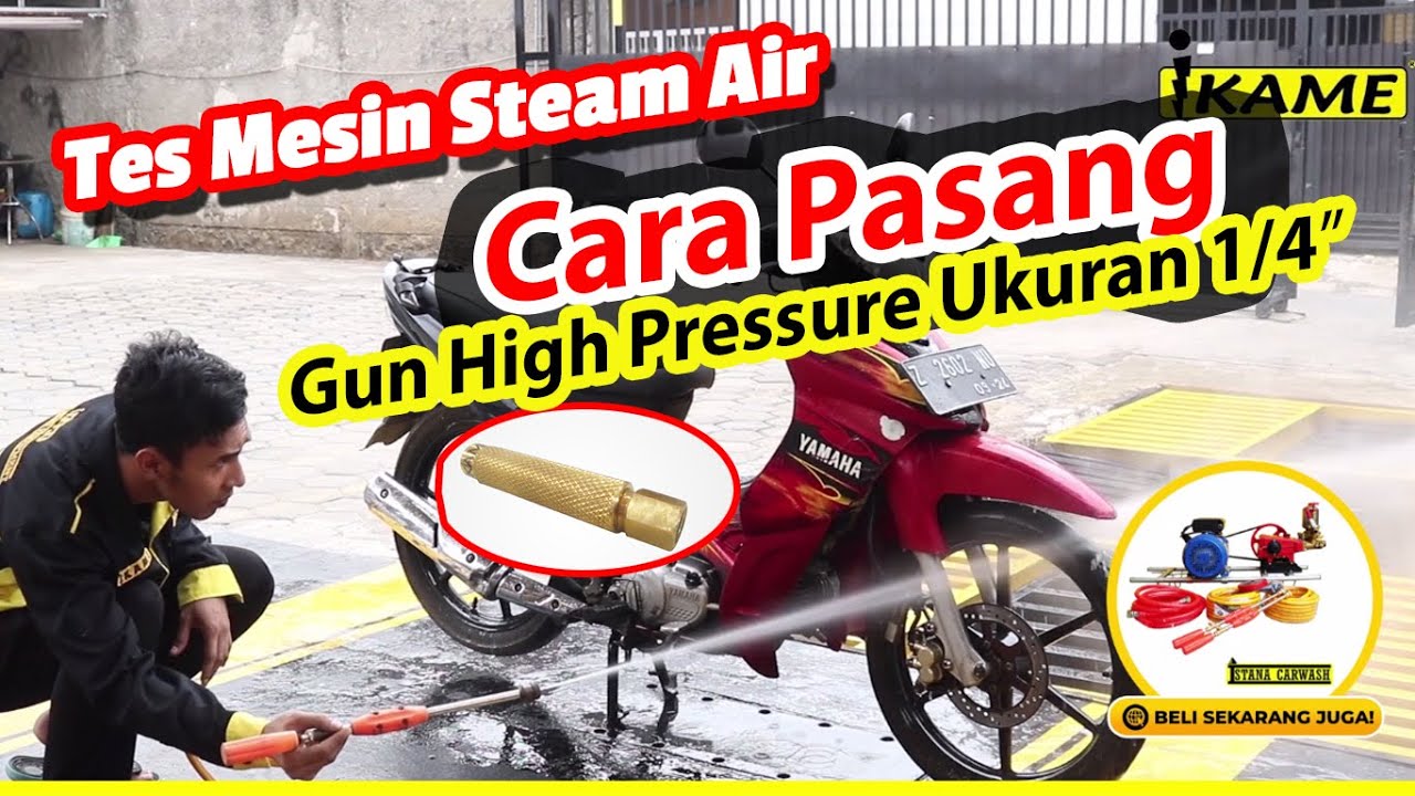 Mesin Steam Air Power Spray dengan Dinamo 3 Phase - YouTube