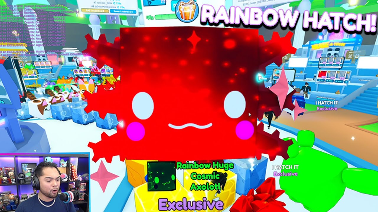 I HATCHED A RAINBOW HUGE in Pet Simulator X!!! - YouTube
