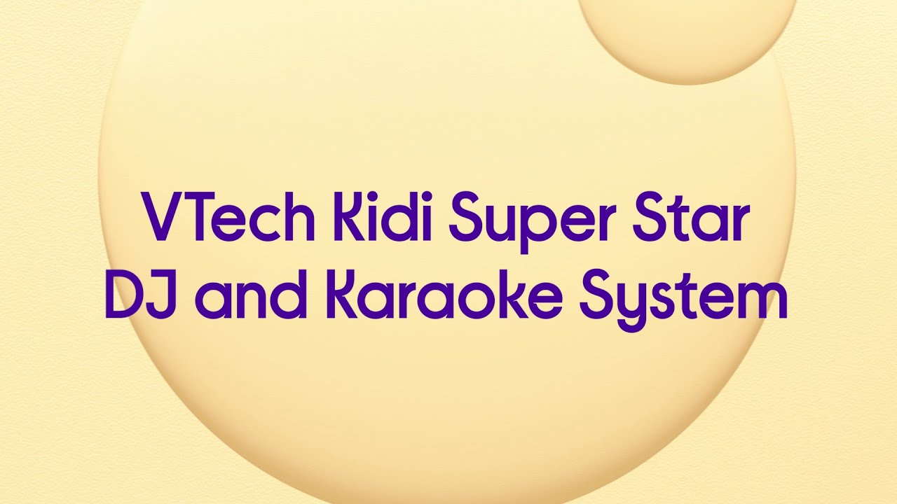 Vtech Kidi Super Star DJ & Karaoke System - Product Overview - YouTube