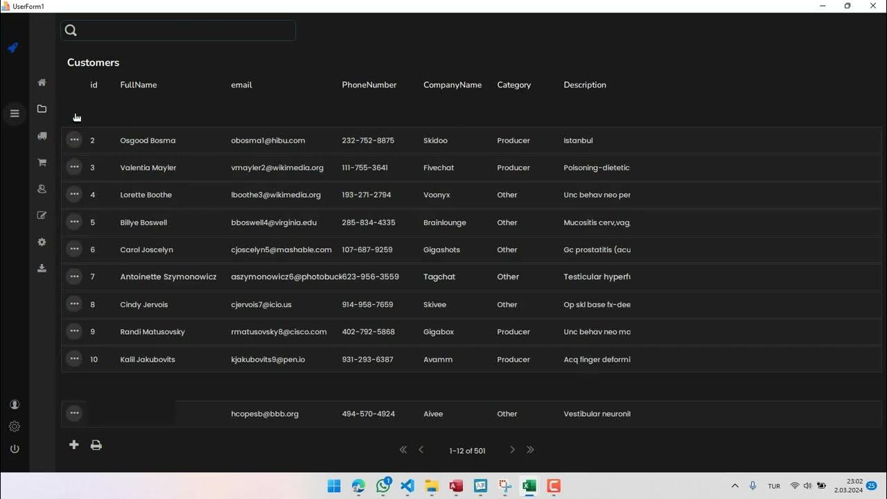 Modern Dark Ui Application With Vba Class Youtube