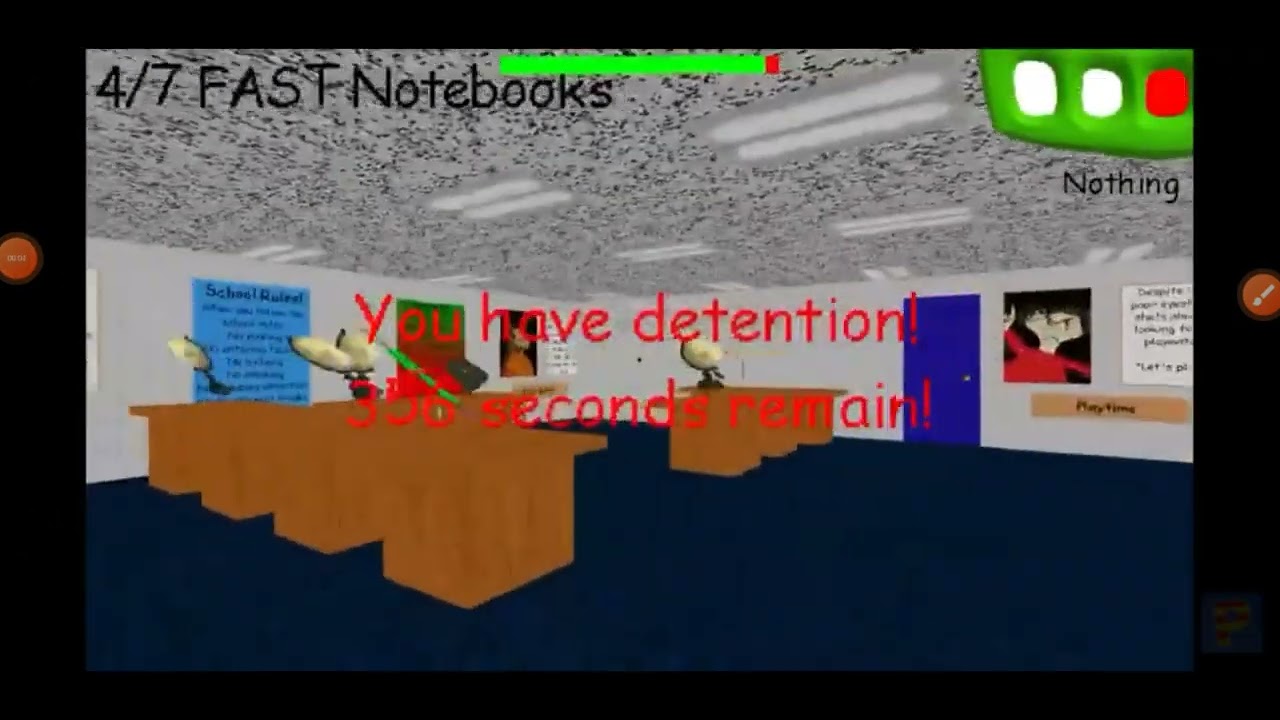 baldi enter detention super super ultra fast - YouTube