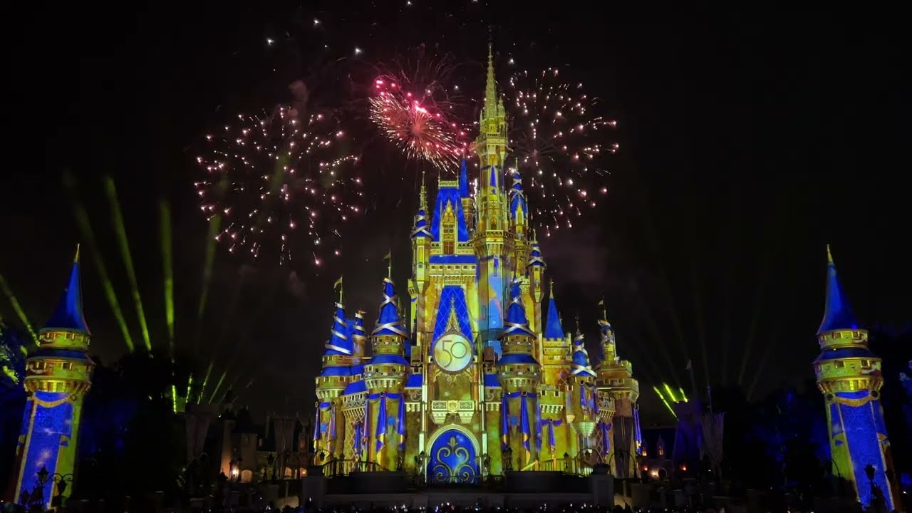 Disney Castle Fireworks Wallpaper
