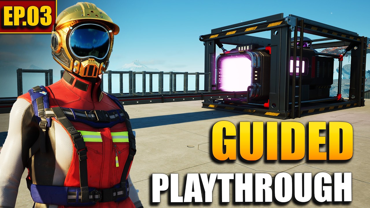 Blueprints And Depots - Satisfactory 1.0 Guided Playthrough EP.03 - YouTube