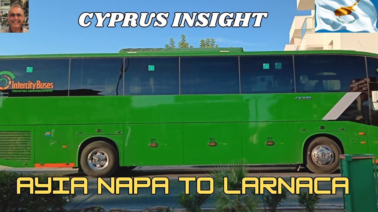 Intercity Buses Cyprus - Ayia Napa to Larnaca Just €4!! - YouTube
