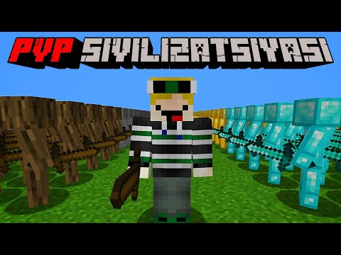 MINECRAFT LEKIN MEN PVP SIVILIZATSIYASIDA OMON QOLAMAN UZBEK DUBLAJ 