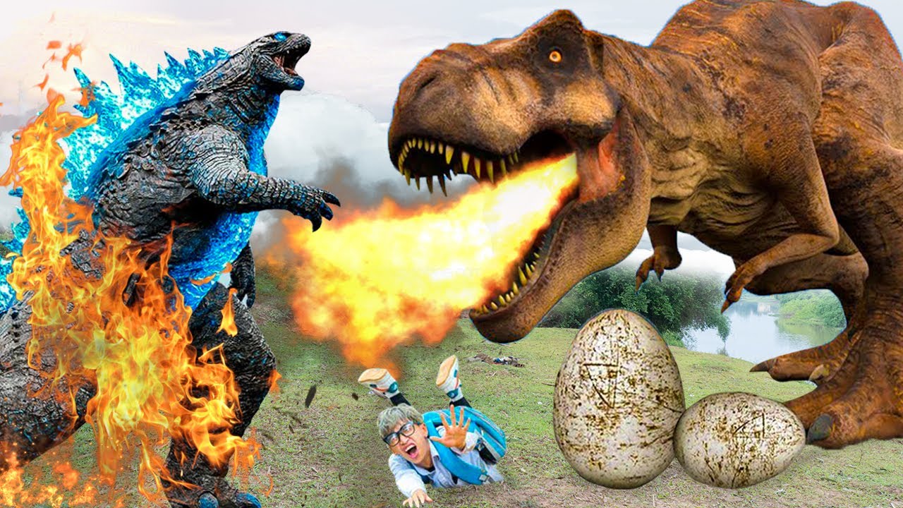 Most Dramatic T-rex Dinosaur | Dinosaur Egg Rescue | Blockbuster T-rex ...