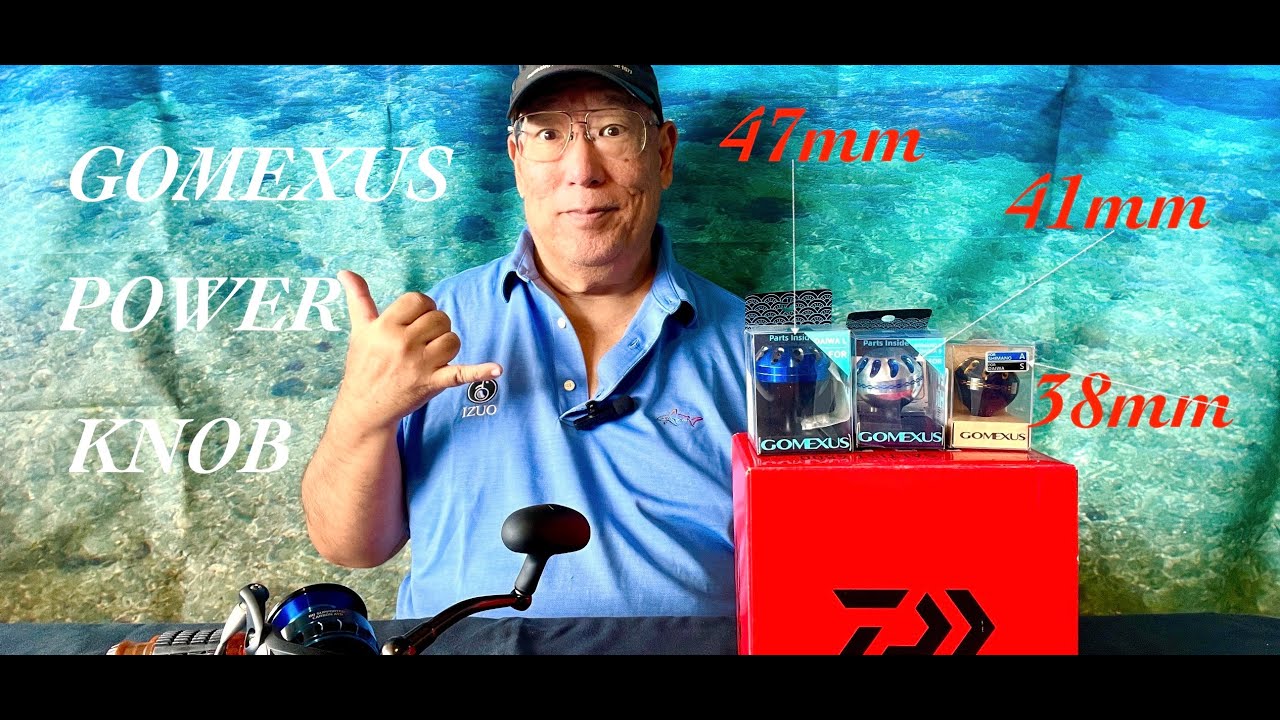 Daiwa Saltist 4500- Gomexus 47mm Knob Over 65mm Handle! - YouTube
