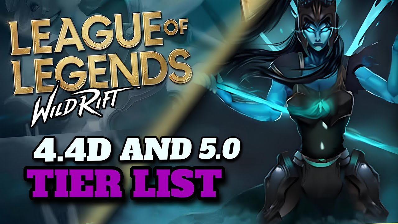 Wild Rift Official 4.4D & 5.0 Tierlist Meta Champions | ADC,SUP, TOP ...