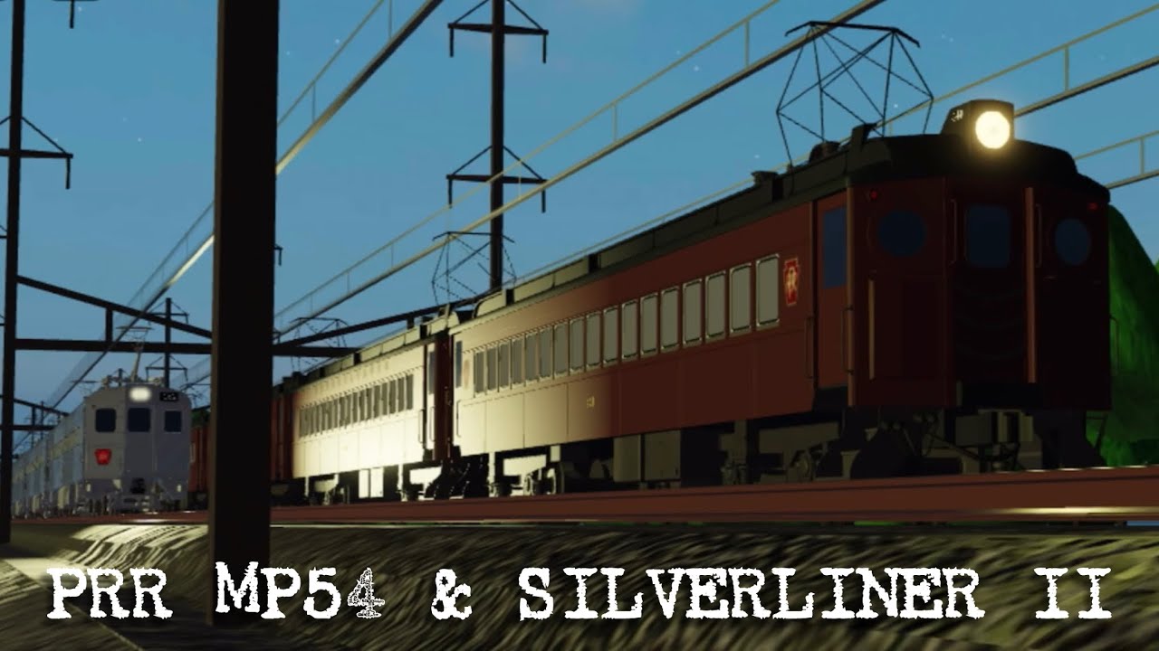 PRR MP54 & Silver liner II pacing each other on the NEC - YouTube
