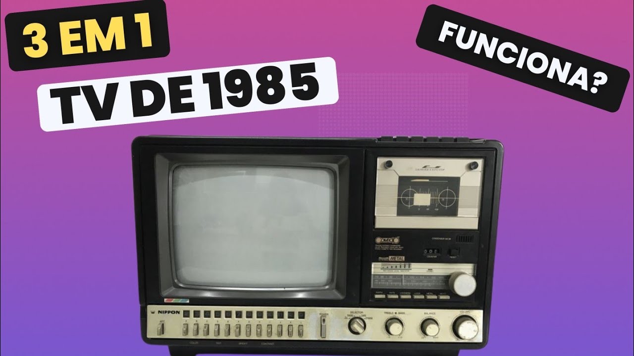 Voltei no tempo: Comprei uma OBSCURA TV de 1985 - Ainda Funciona? - YouTube