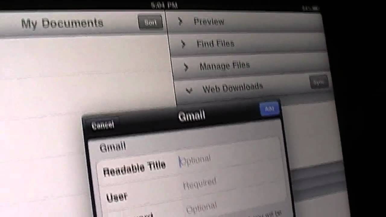 IPAD:การตั้งค่าe-mailในGoodReader - YouTube
