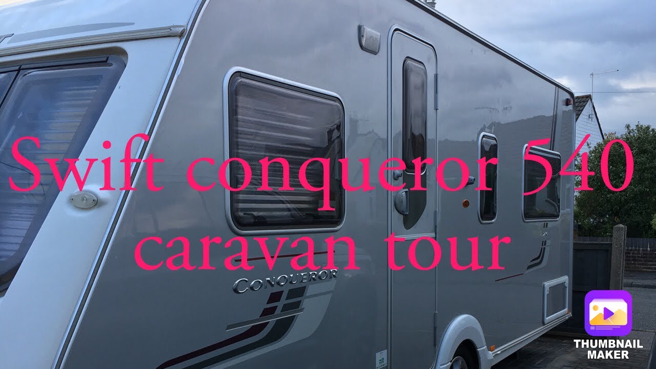 2008 Swift Conqueror 540/ caravan tour - YouTube