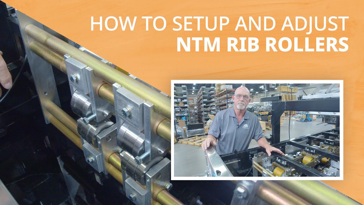 How to Setup and Adjust Rib Rollers on an NTM Roof Panel Machine - YouTube