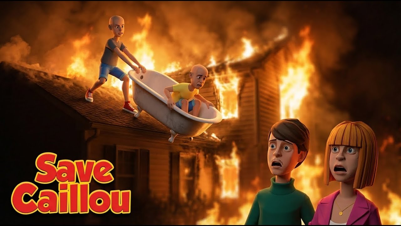 Classic Caillou Blows Up His House / Saves Caillou / Arrested/ Grounded ...