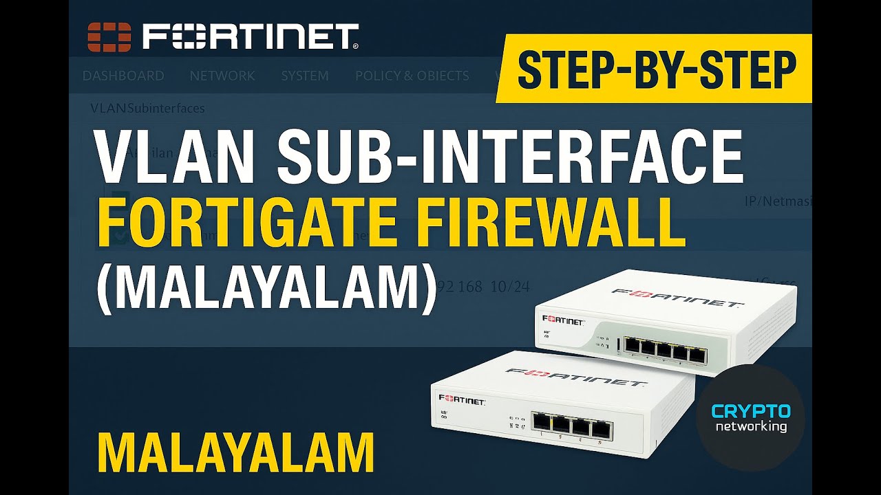 FortiGate Firewall VLAN Sub-Interfaces Configuration | Step-by-Step ...