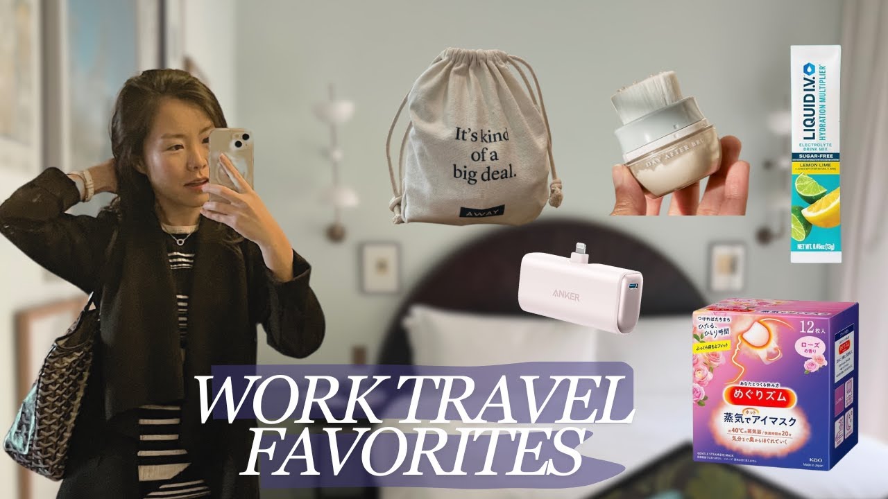 TRAVEL ESSENTIALS | Must items I always carry with me for work trip ...