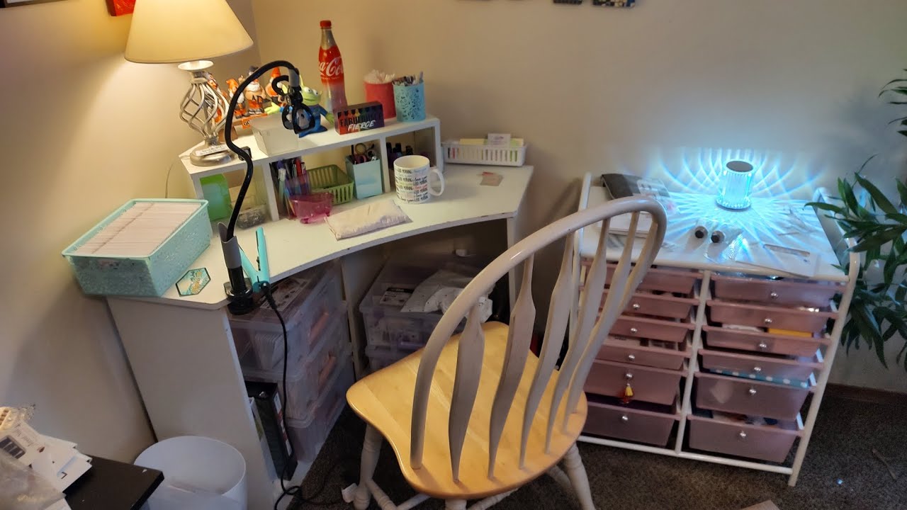 Tour of my Nail area 😜 - YouTube