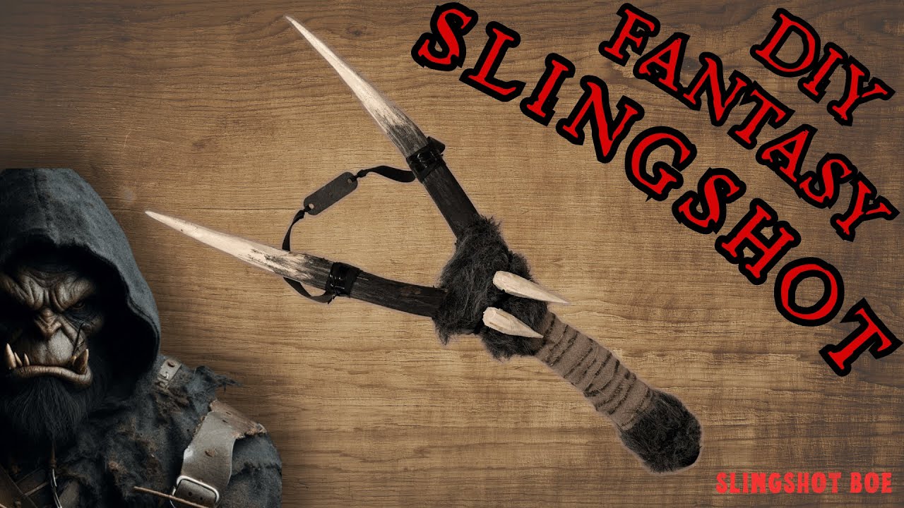 AWESOME DIY FANTASY SLINGSHOT - FAST AND EASY - ☠💥☠💥☠💥 - YouTube