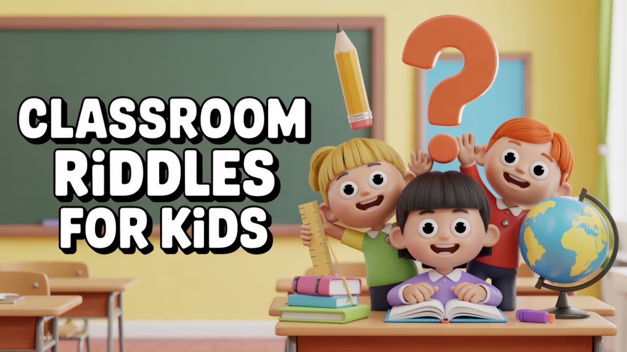 Funny Classroom Riddles That Will Make Kids LAUGH Out Loud - YouTube