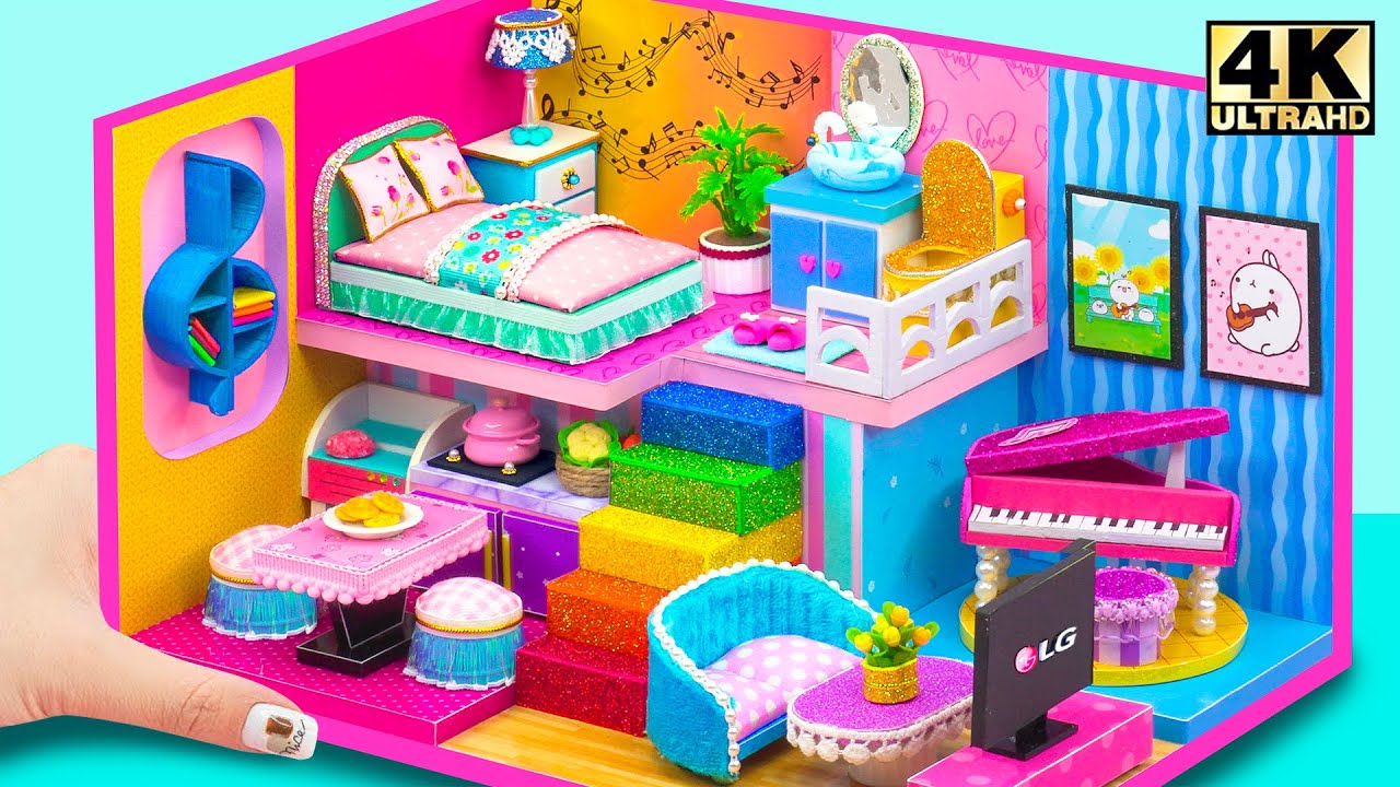 How To Build Colorful Dream House from Cardboard – Handmade in Every ...