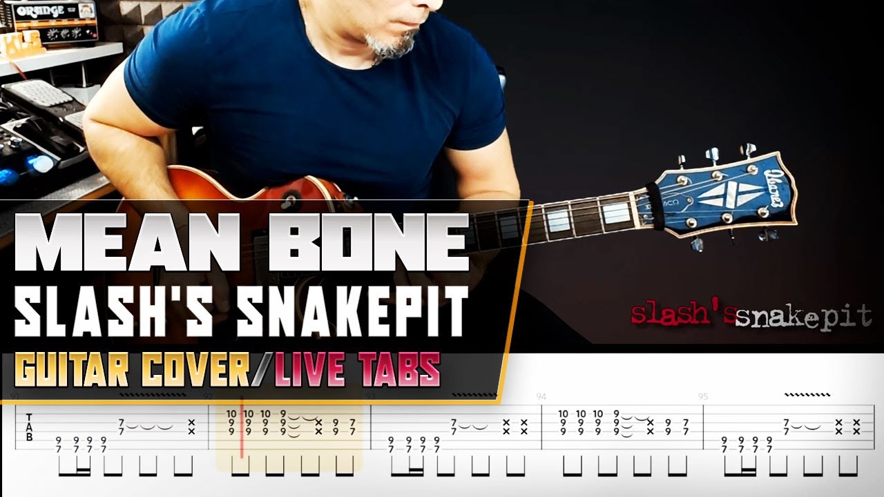 Mean Bone | Slash's Snakepit | guitar cover with solo + live tabs - YouTube