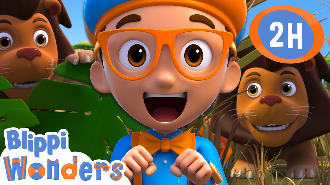 Lions | Blippi Wonders | Preschool Learning | Moonbug Tiny TV - YouTube