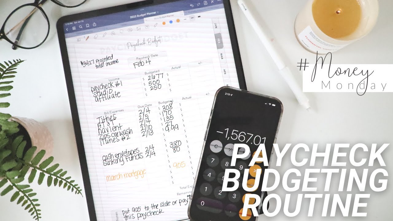 Budget With Me: My Bi-Weekly Paycheck Routine| February 2022 - YouTube