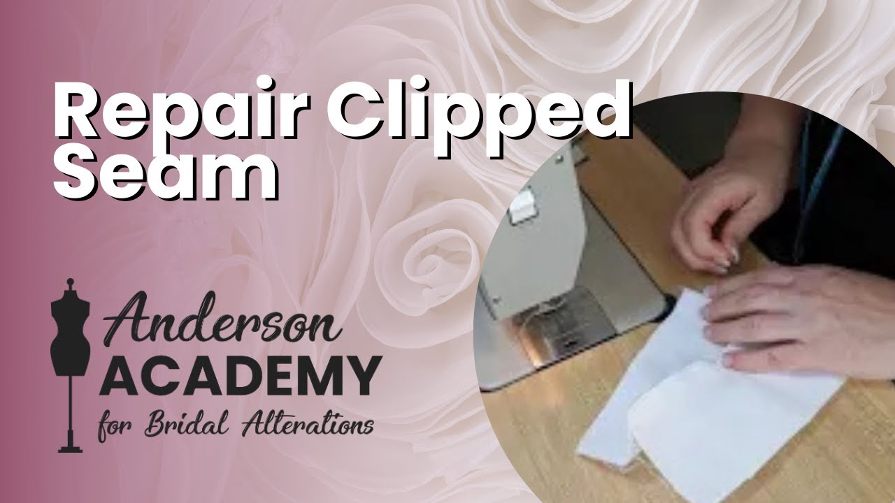 How to Repair Clipped Seam Allowances sewing tutorial - YouTube