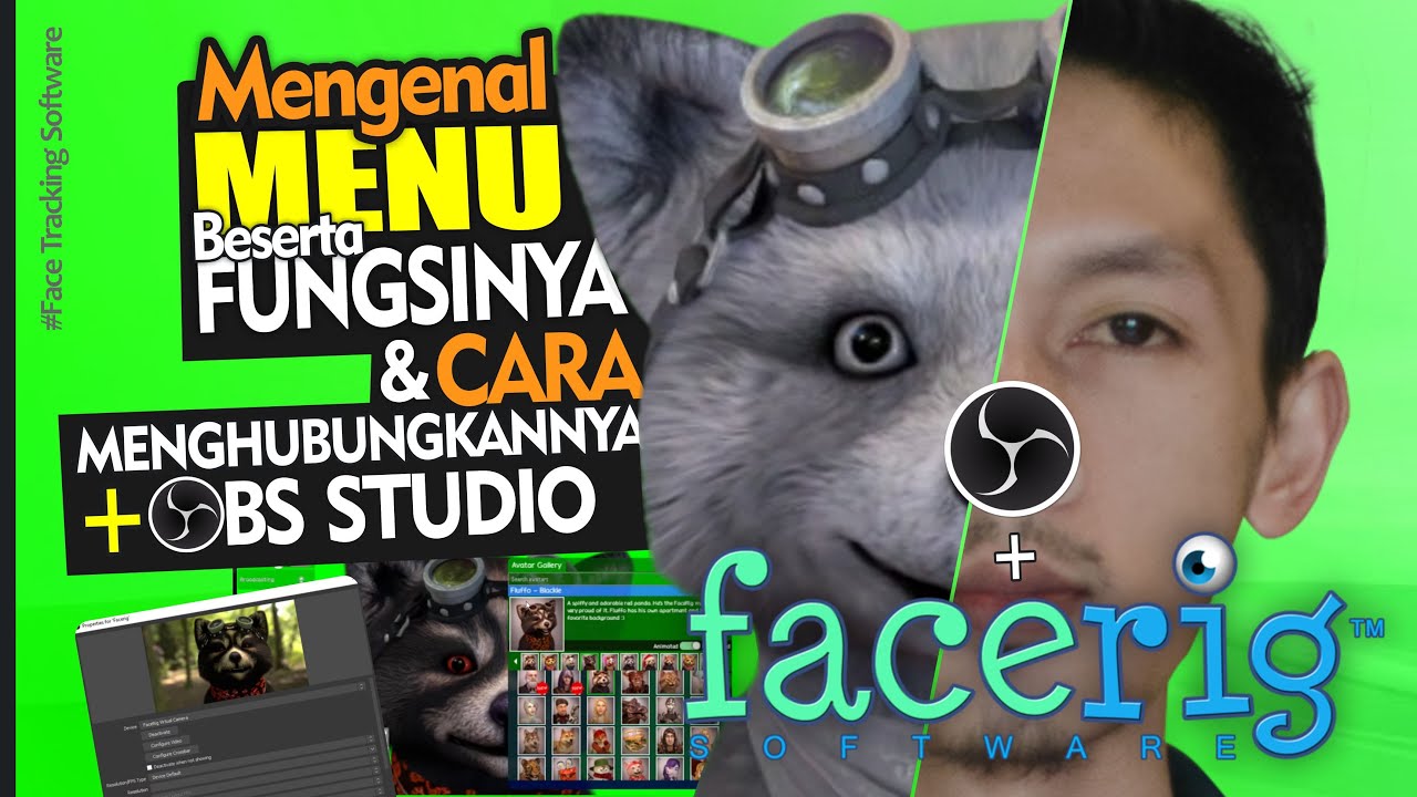 FaceRig Pro - Menu dan Fungsinya | Cara Menghubungkan Facerig ke OBS Studio - YouTube