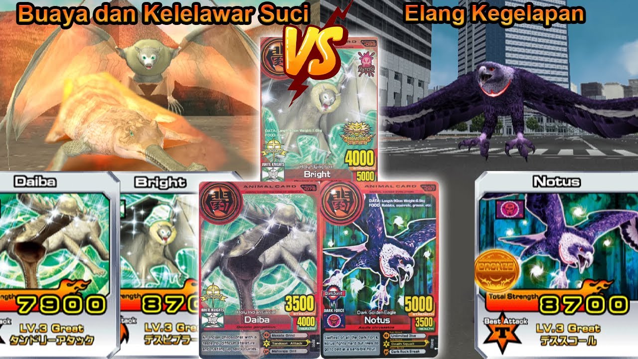 BUAYA & KELELAWAR SUCI DAIBA & BRIGHT VS NOTUS ELANG KEGELAPAN ...