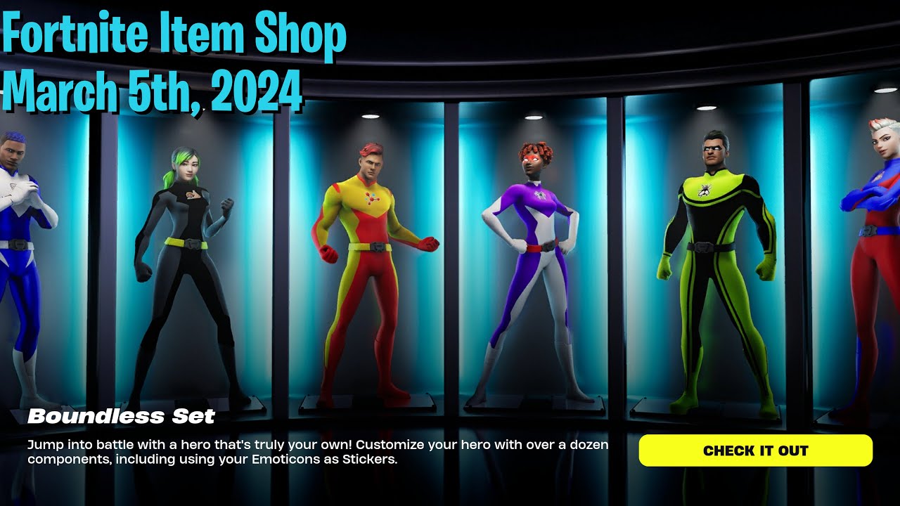🌟 Fortnite Item Shop - March 5th, 2024 | Boundless Set! - YouTube