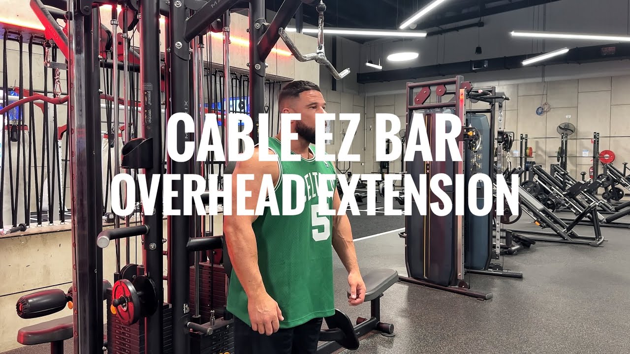 Cable EZ Bar Overhead Extension - YouTube