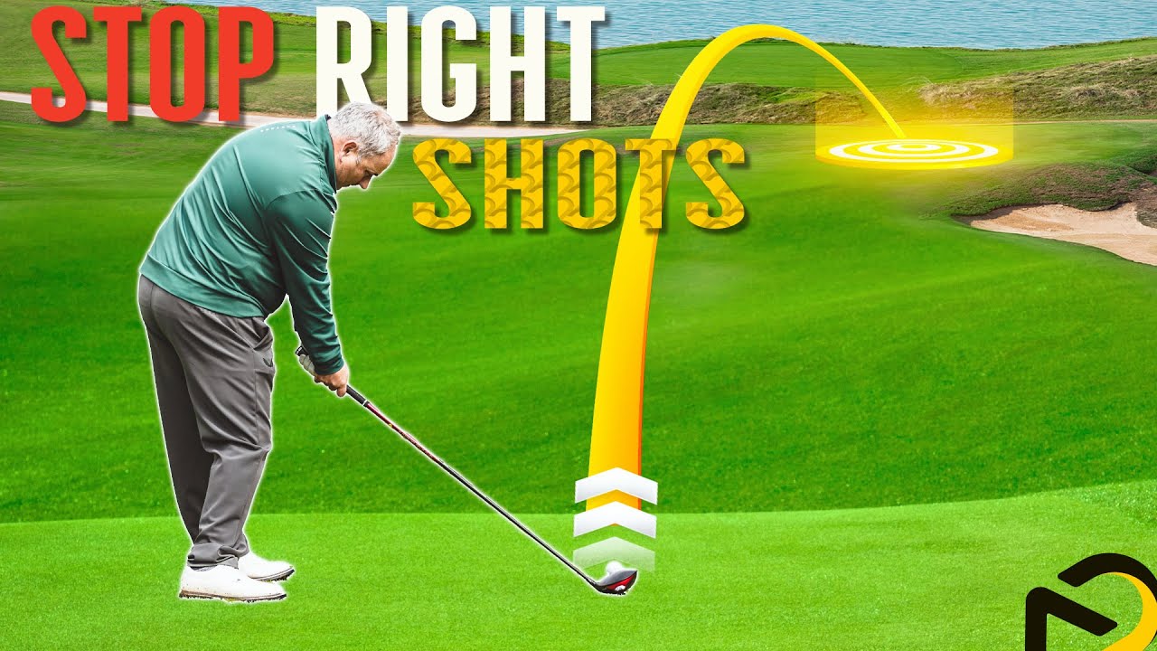 Easy Way To Stop Hitting Golf Shots To The Right - YouTube