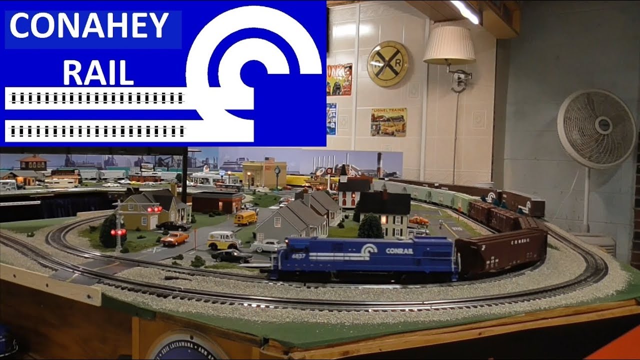 Conahey Rail Conrail U30C Grain Train Move O Gauge - YouTube