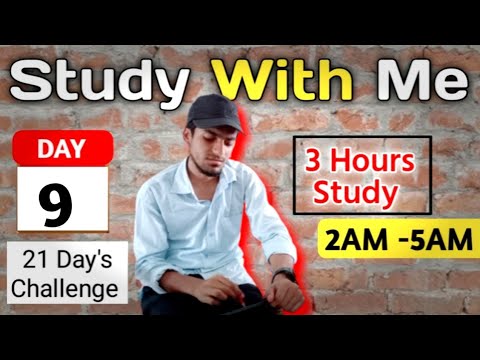 Day 9 | Live study with me | morning study routine | 21day's challenge ...