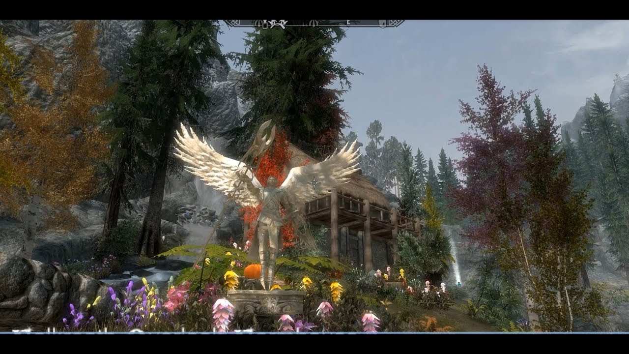 Falkreath Overlook Farmhouse - Skyrim Special Edition House Mod - YouTube