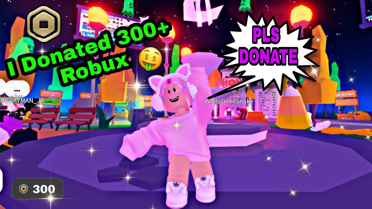 💲 My First Donation in PLS DONATE 💲300 Donated 🔴LIVE - YouTube