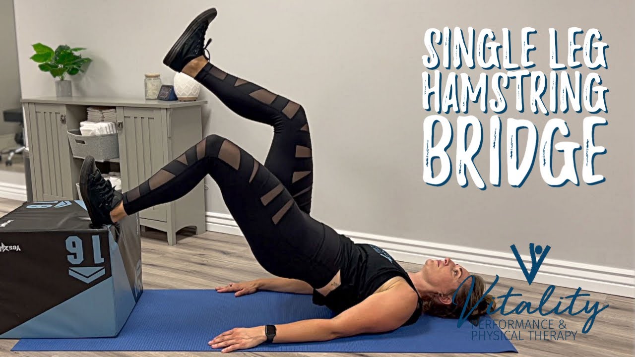 Single Leg Hamstring Bridge - YouTube