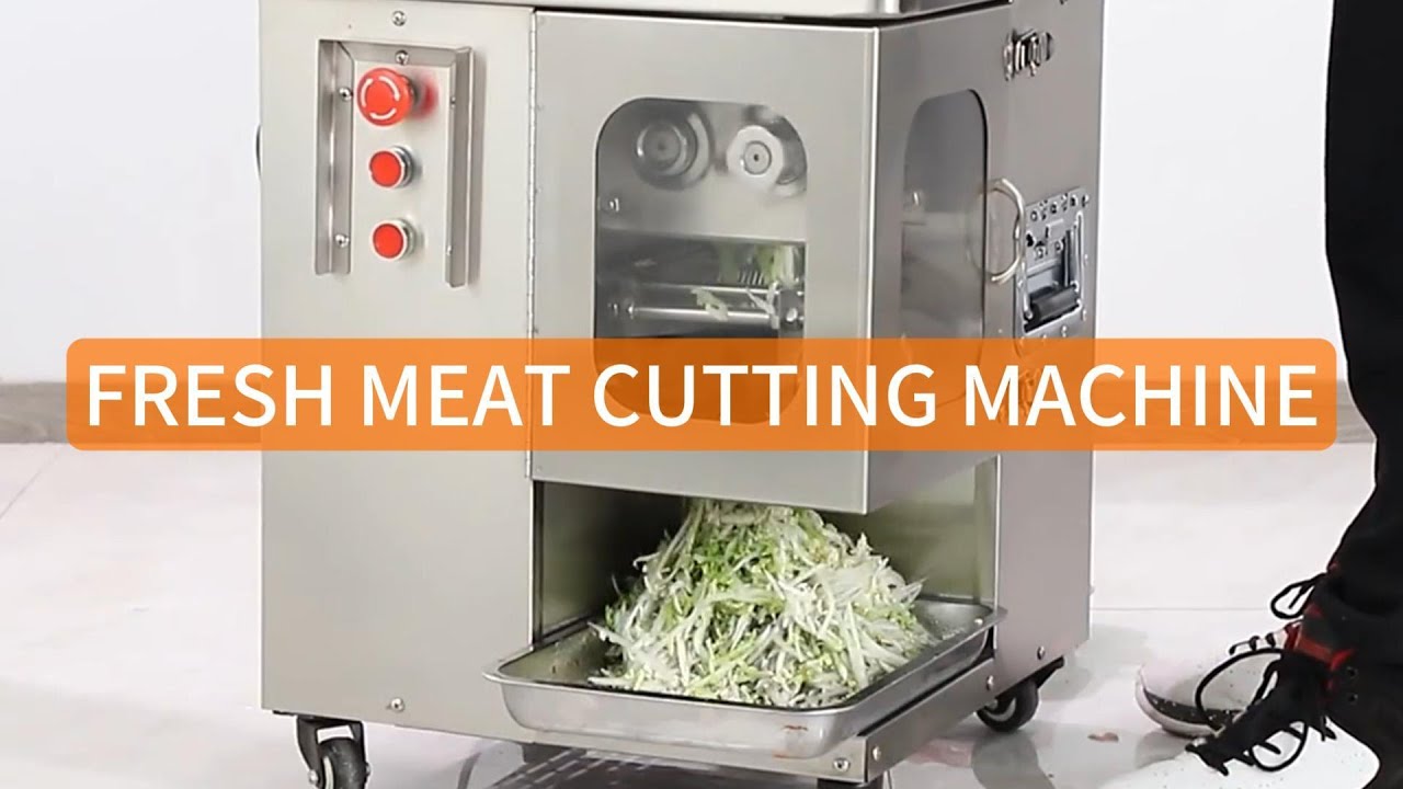 Fresh Meat Cutting Machine - YouTube