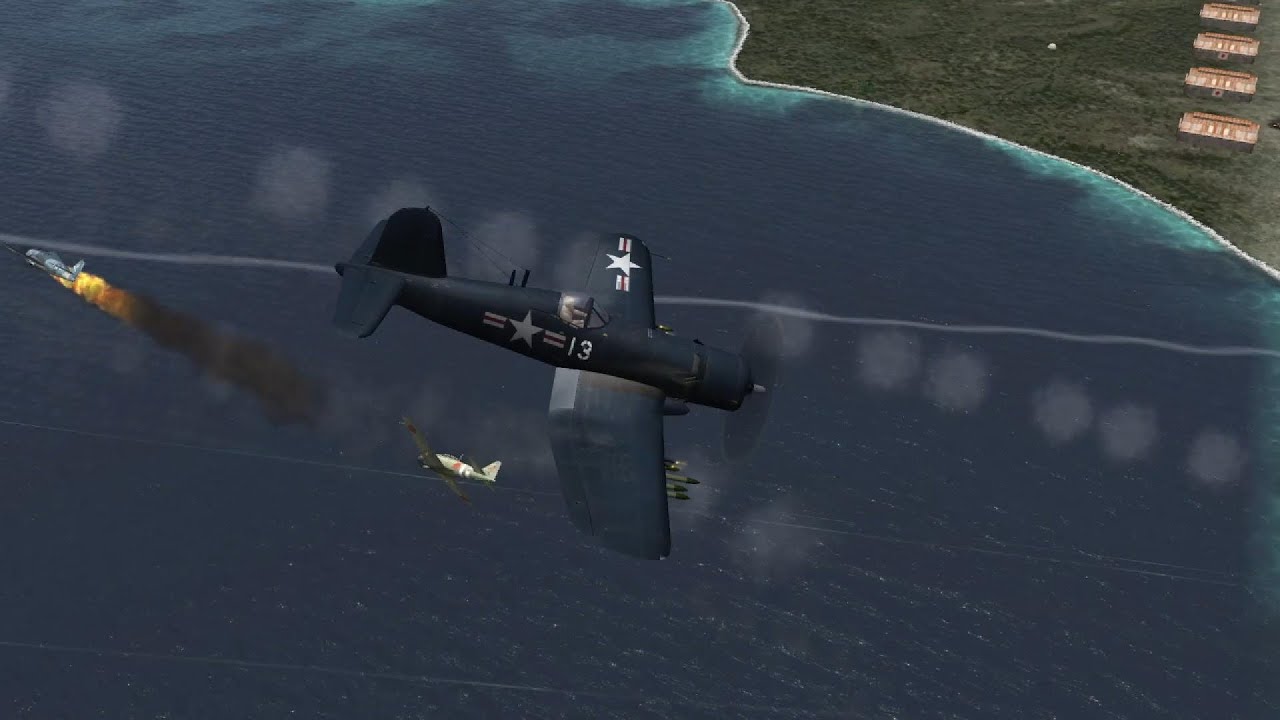 Fleet Strike Carrier Group WWII Attack (IL-2 Sturmovik 1946) - YouTube