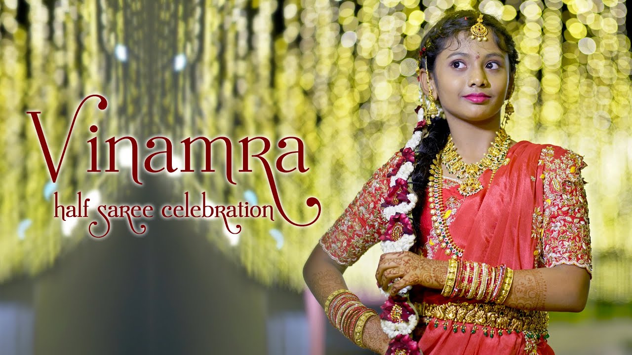 VINAMRA HALF SAREE PROMO - YouTube