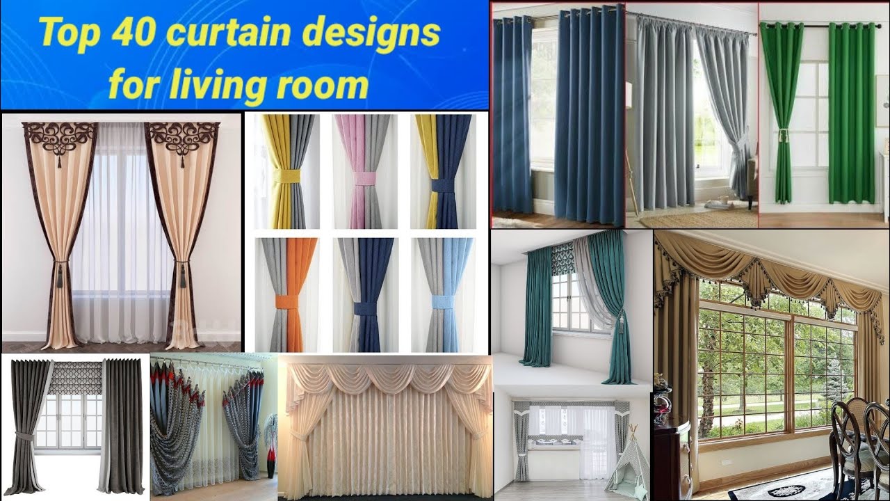 Top 40 curtain designs for living room | amazing curtain designs ...