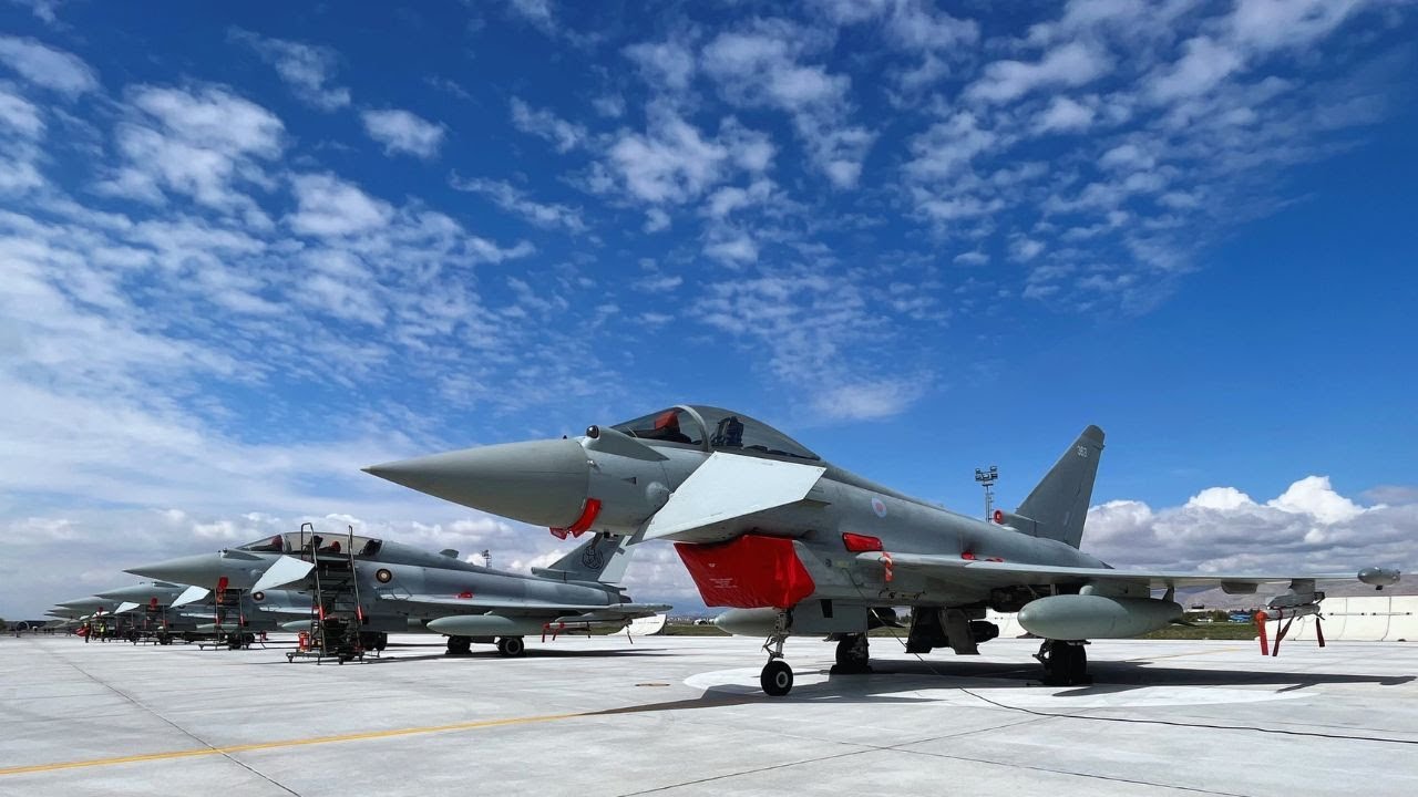 Finally! Eurofighter Typhoon Fighter Arrives in Turkey - YouTube