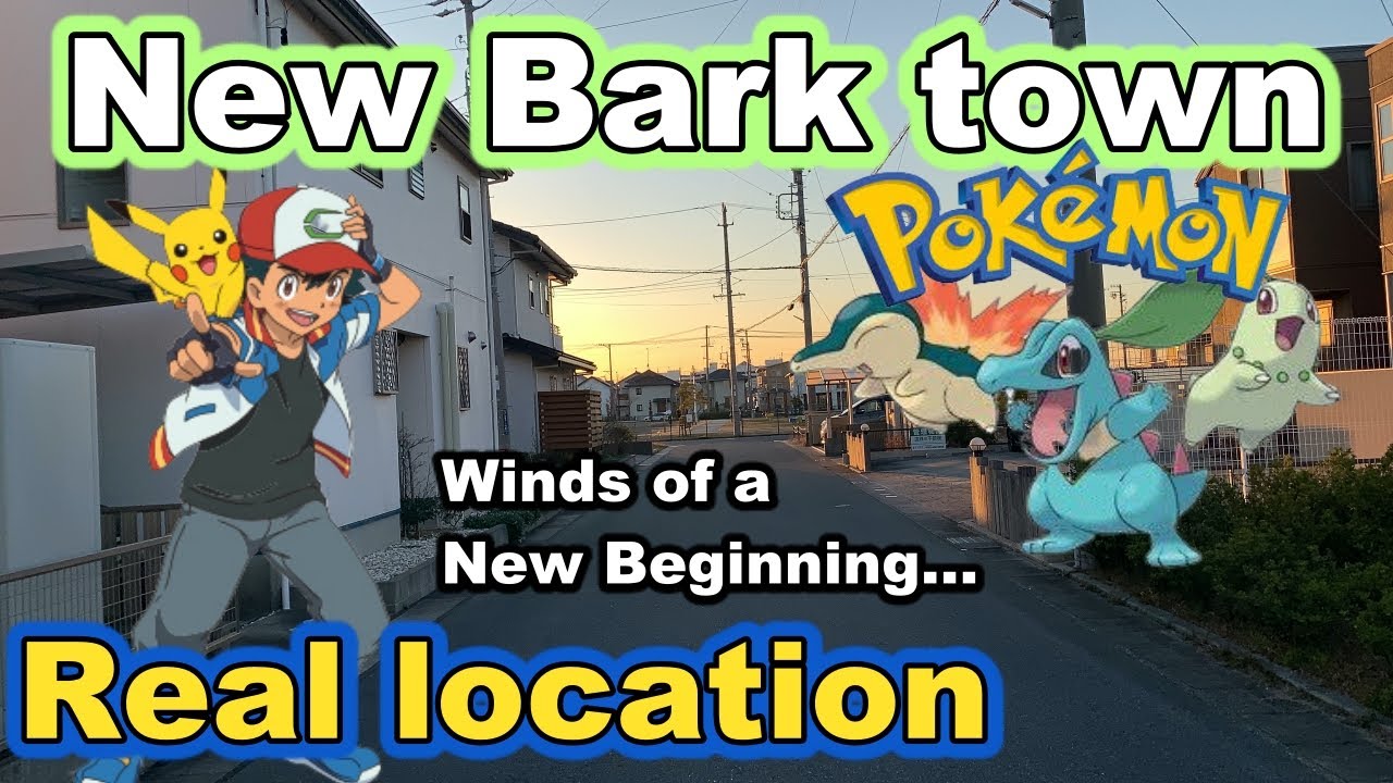 New Bark town BGM with real location - YouTube