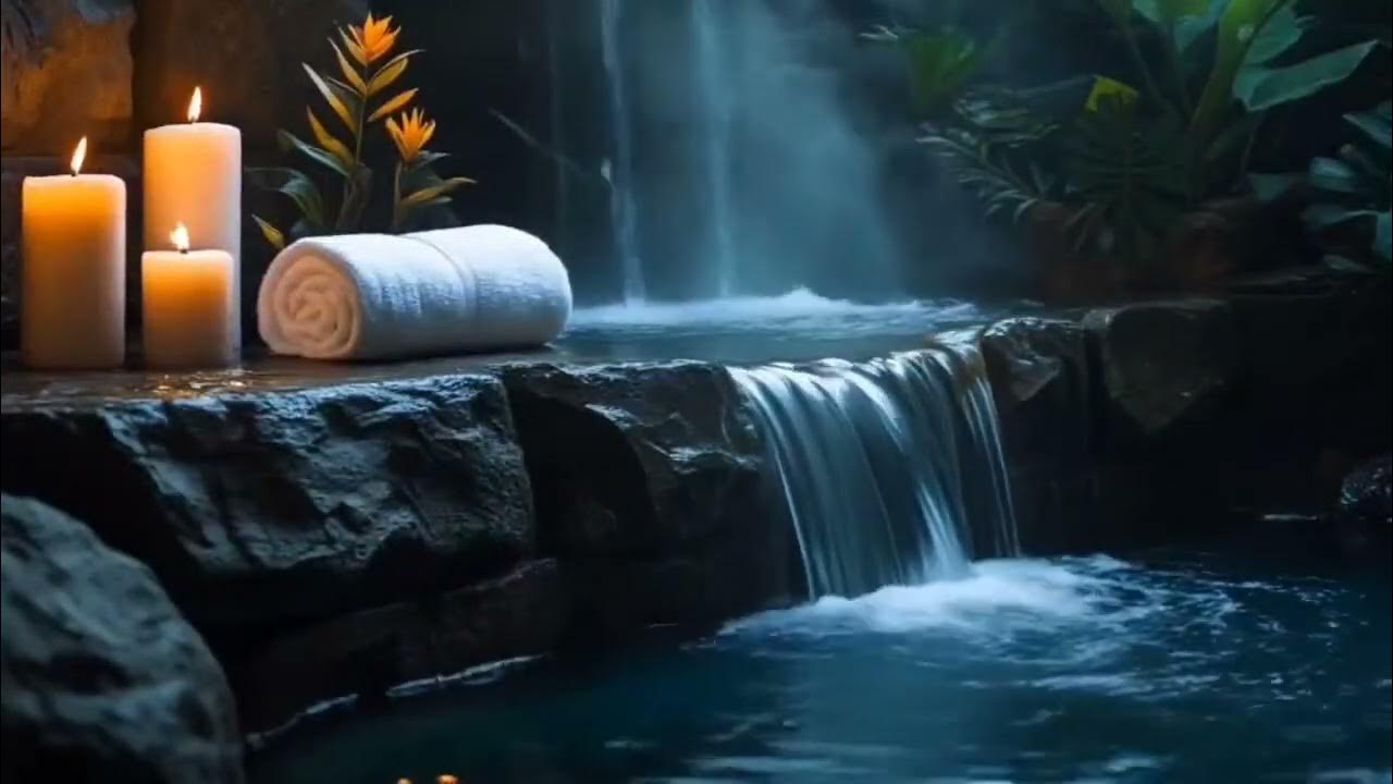 Relaxing Waterfall Nature Sounds Calming, Gentle River Peaceful River ...