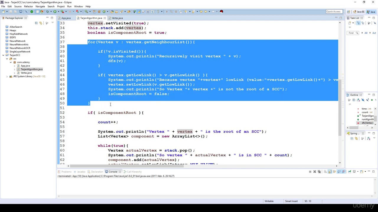 Tarjan implementation I - YouTube