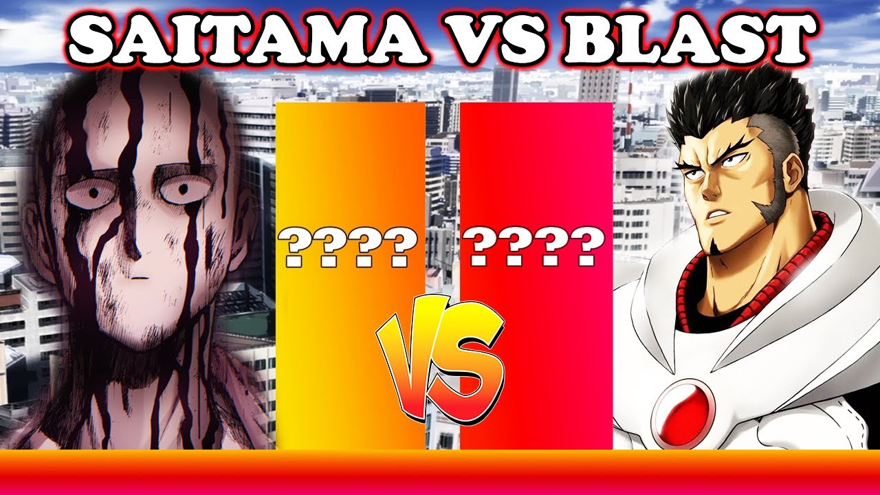 Saitama VS Blast - Power Levels! One Punch Man! - YouTube