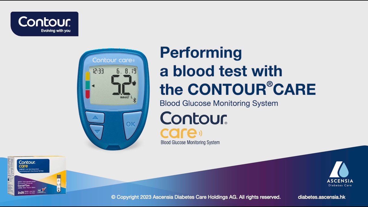 Performing a test | CONTOUR CARE | mmol/l | Hong Kong (en_HK) - YouTube