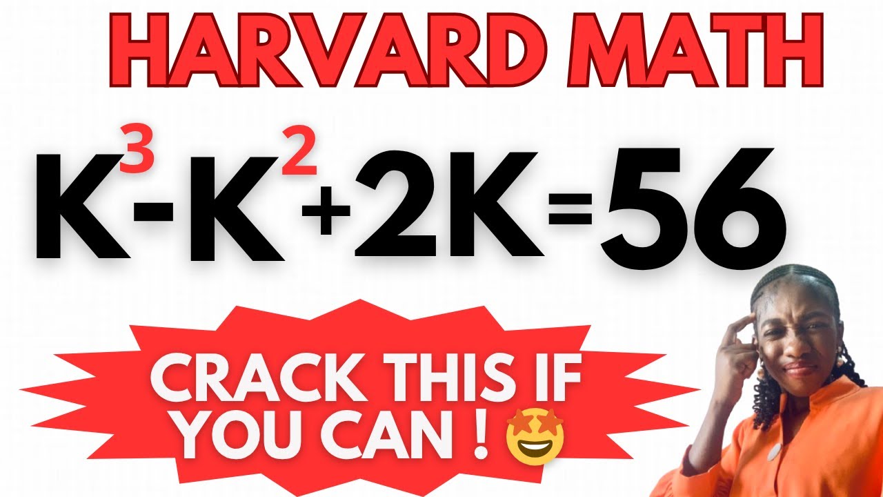 International Mathematics | How To Solve Harvard Math Problem #algebra ...