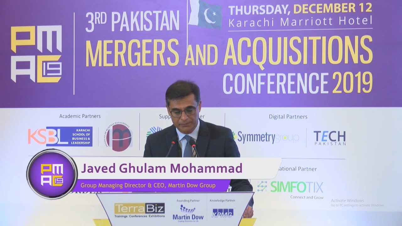 PMAC’19 | Special Presentation by Javed Ghulam Mohammad - Martin Dow ...